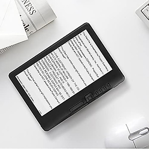 DAUERHAFT Portable E Reader, 380MHz Speed Protective Case Button Operation HD 800x480 E Reader Devices for TXT for EPUB for PDF(#2)