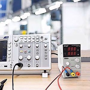 IPSXP DC Power Supply Variable, Adjustable Switching Regulated Power Supply（0-30 V 0-5 A）, KPS1202D Adjustable Switching Regulated DC Power Supply Digital, Data Hold - 220V with Alligator Leads