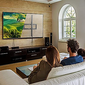 Pipishell Low Profile Fixed TV Wall Mount Bracket Ultra Slim for Most 42-90 Inch LCD OLED QLED 4K Plasma Flat Curved Screen TVs up to132lbs Max VESA 800x600mm, Fits 16", 18", 24" Wood Studs