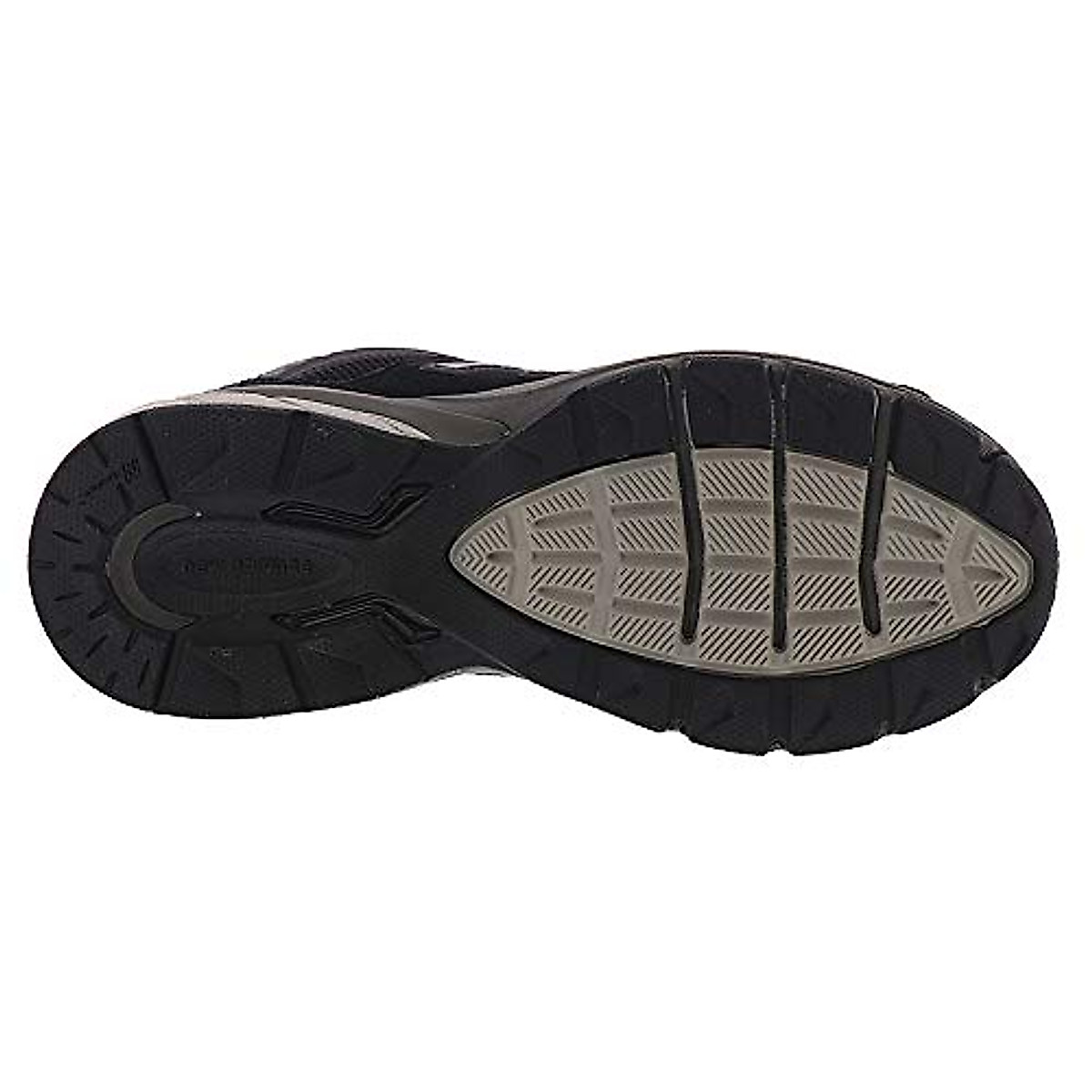 New Balance 990 V5 Lace-Up Sneaker, Black/Silver, 4 Wide US Unisex Big_Kid