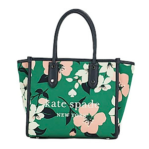 Kate Spade Ella Lily Blooms Small Top Zip Tote Crossbody Green Multi