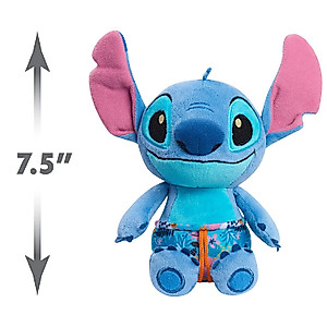 Disney’s Lilo & Stitch 7.5 Inch Stitch Plushie Stuffed Animal, Topical Theme, Alien, Kids Toys for Ages 2 Up by Just Play