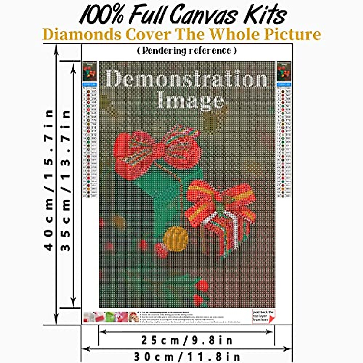 IHMOLN Hot Cocoa Bar Diamond Painting Kits Cookies Cakes Candy - Full Diamond Winter Christmas Embroidery Craft Cross Stitch Kits,for Warmth Home Decor Store Decor 12X16inch