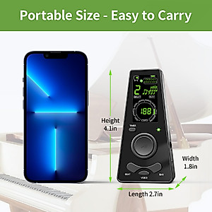 Electronic Digital Metronome for Musicians Piano Guitar Violin Instrument Volume & Beat Speed Adjustable Universal