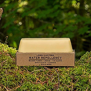 Otter Wax Fabric Wax Bar | Large Bar | Durable Rain Protection | Made in the USA | Waterproof Canvas, Shoes, Hats, Jacket, Bags, Outdoor Gear, Clothing | All-Natural & Effective Beeswax Waterproofer