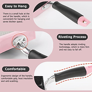 Japanese Omelet Pan, 6"x 7" Non-Stick Tamagoyaki Egg Pan, Rectangle Pan with Anti Scalding Bakelite Handle, Aluminum Japanese Egg Pan for everyday simple breakfast, All Stoveps Compatible, Pink