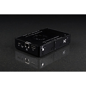 KKSB LattePanda 3 Delta Case | Black Aluminum LattePanda 3 Delta Enclosure | Supports 8 SMA Antennas