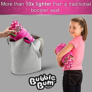 BubbleBum Inflatable Booster Seat - Travel Booster Seat - Car Booster Seat - Hybrid Booster Seat - Portable Booster Seat for Car - Foldable & Narrow Slim Design - Perfect for Kids 4-11yrs old - Pink