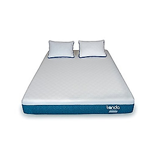 Tanda Sleep Comfy Cool Mattress - Breathable Memory Foam, Premium Cooling Cover, 100 Night Trial, 10 Year Warranty, Made in USA, Bed in a Box (Queen)