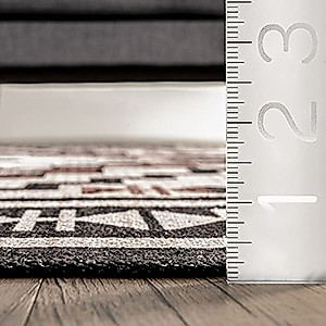 nuLOOM Leighton Machine Washable Southwestern Medallion Area Rug, 8' x 10', Beige