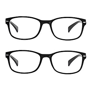 TruVision Readers Reading Glasses - 9505H- 2 Black - +1.50