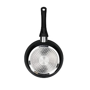 MasterClass Can-to-Pan Ceramic Eco Non-Stick Frying Pan Set, Made from 70% Recycled Aluminium, 20 cm / 28 cm 2-Piece Set,Black