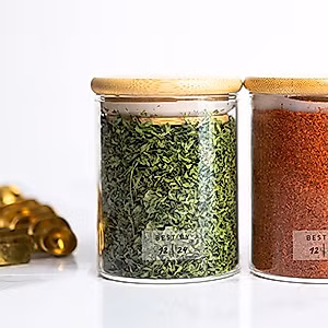 160 Clear Expiration Date Labels for Spice Jars - Waterproof Use by Food Date Labels for Containers - Best by Pantry Labels - Freezer Refrigerator Label - Kitchen Write On Labels Pantry Organization