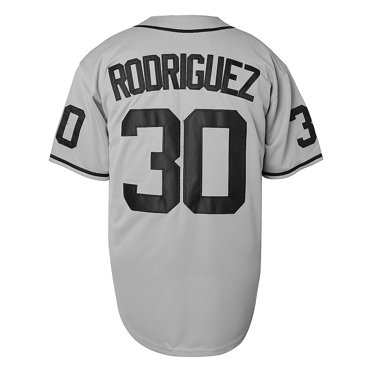 The Sandlot Benny The Jet Rodriguez Michael Squints Palledorous Alan Yeah-Yeah McClennan Bel Air 3D Print Baseball Jersey (XXX-Large, 30-Grey)