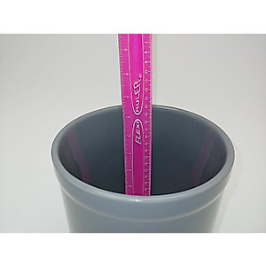 JL Missouri Parts & Misc. Utensil Crock Ceramic Heavy Grey Holder 7" Tall 6.5" Wide Stoneware Gray