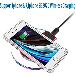 iPhone SE 2nd 2020 New/iPhone SE 3 2022, iPhone 8, iPhone 7 Case, Screen Protector Slim Shock Absorption Reinforced Corner Soft TPU Silicone Clear iPhone SE 3 2022 Case 4.7" (Clear)