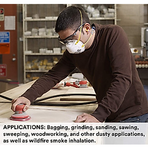 3M Particulate Respirator, 8110S, N95, Unsealed , Smaller Size, Adjustable Noseclip, Two Strap Design, Advanced Electrostatic Media, Nosefoam, Disposable, (Pack of 20)