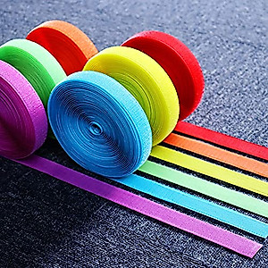 POPMISOLER 6 Rolls（150 Feet） Carpet Marker Strips Nylon Carpet Strips for Teachers and Social Distancing, 6 Colors