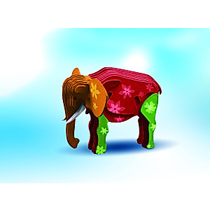 TruTru Elephant European 3D Puzzle DIY Craft Kit; Arts and Crafts, Model Kit