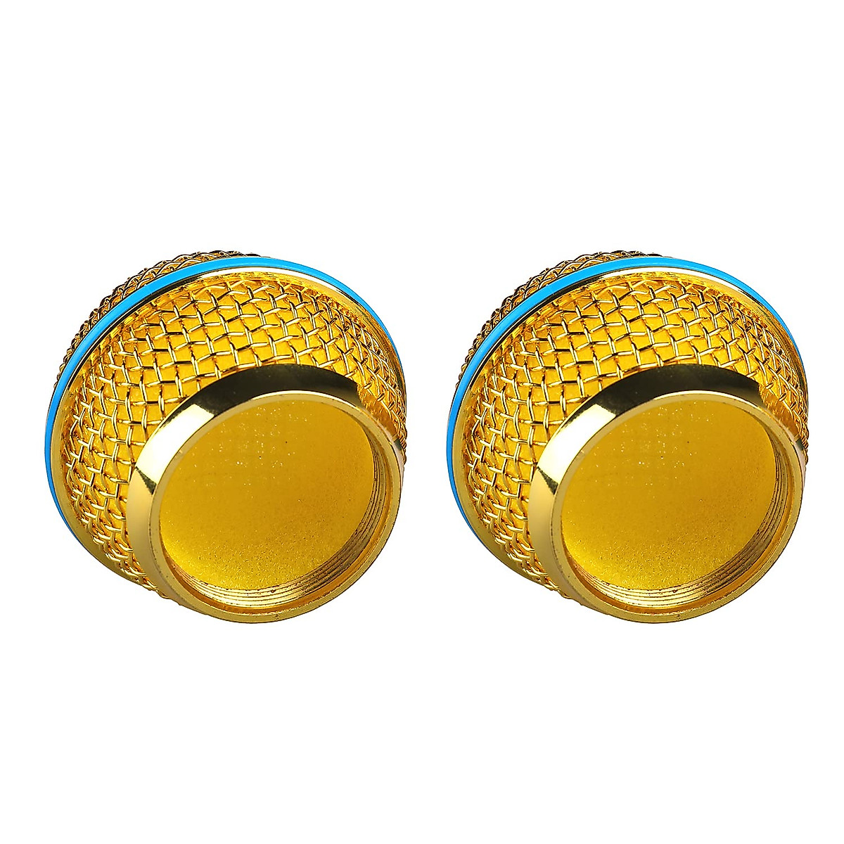 2x ZRAMO Microphone Ball Head Mesh Grill for Performance Plus SM58 BETA58 SM58LC Style Gold Mesh OEM Replacement Microphone Grille