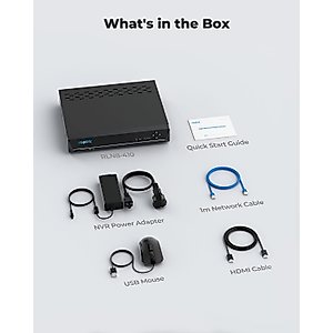 REOLINK 4K PoE NVR 8 Channel Pre-Installed 2TB Hard Drive RLN8-410 Bundle with 2X Reolink Duo PoE (150° Viewing Angle, Human/Vehicle Detection, Motion Spotlight Color Night Vision, Two Way Talk)