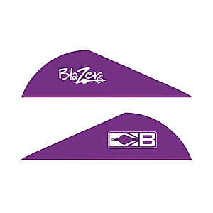 Bohning Blazer Archery Vane (100-Pack), Purple, 2 inch
