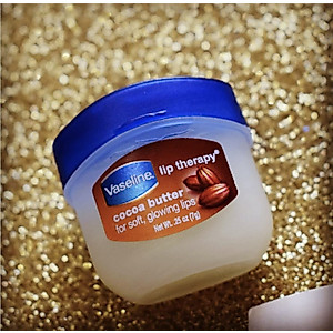 Vaseline Lip Therapy Rosy Lips, Cocoa Butter, Creme Brulee, Original - Vaseline Lip Balm, Tinted and Clear Lip Gloss Set, 2 of Each, 0.25 Oz Ea (8 Piece Set)