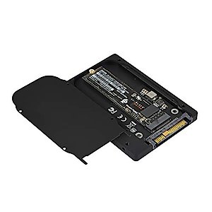 ADWITS 1 Pack U.2 to NVMe SSD Enclosure, U.2 (SFF-8639) to M.2 Key-M 2.5 Inch 7mm SSD Converter Caddy, Compatible with PCIe 3.0 4.0 NVMe & AHCI SSD - Black