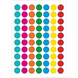 PARLAIM 7 Color 3/4 Inch Round Color-Coding Label Stickers, Color Coded Dots for Classroom Office Art DIY Yard Sale Stickers-1050PCS