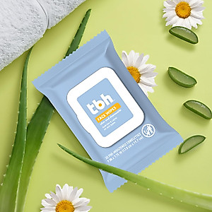 TBH Kids Gentle Face Wipes- - Daily Cleansing and Hydrating Face Wipes - Sulfate, Paraben Free - 30 Pack