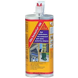 Sika AnchorFix 500, 20 oz Two Component Epoxy, High Performance, Concrete Anchoring System