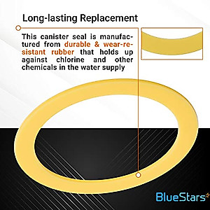 BlueStars 2 Packs K-GP1059291 Canister Flush Valve Seal Replacement Part - Exact Fit for Kohler Toilets - Replaces 2475620 GP1059291 1049291 - Long-Lasting Rubber - Improves The lifecycle by 50%