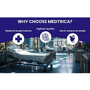 Medtrica Economy Line Stretcher/Gurney Replacement Mattress with Vinyl Cover - Fits Stryker and Hill-ROM Stretchers and Gurneys