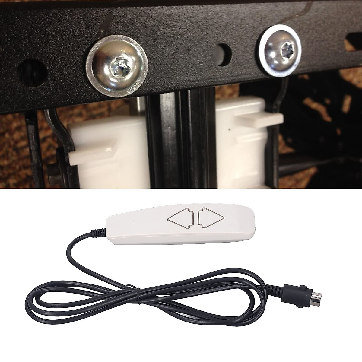 Lift Chair Remote Control, Universal 2 Button Remote Hand Control Controller with 5 Pin Plug, Handset Controller Replacement for Lift Chair, Power Recliner