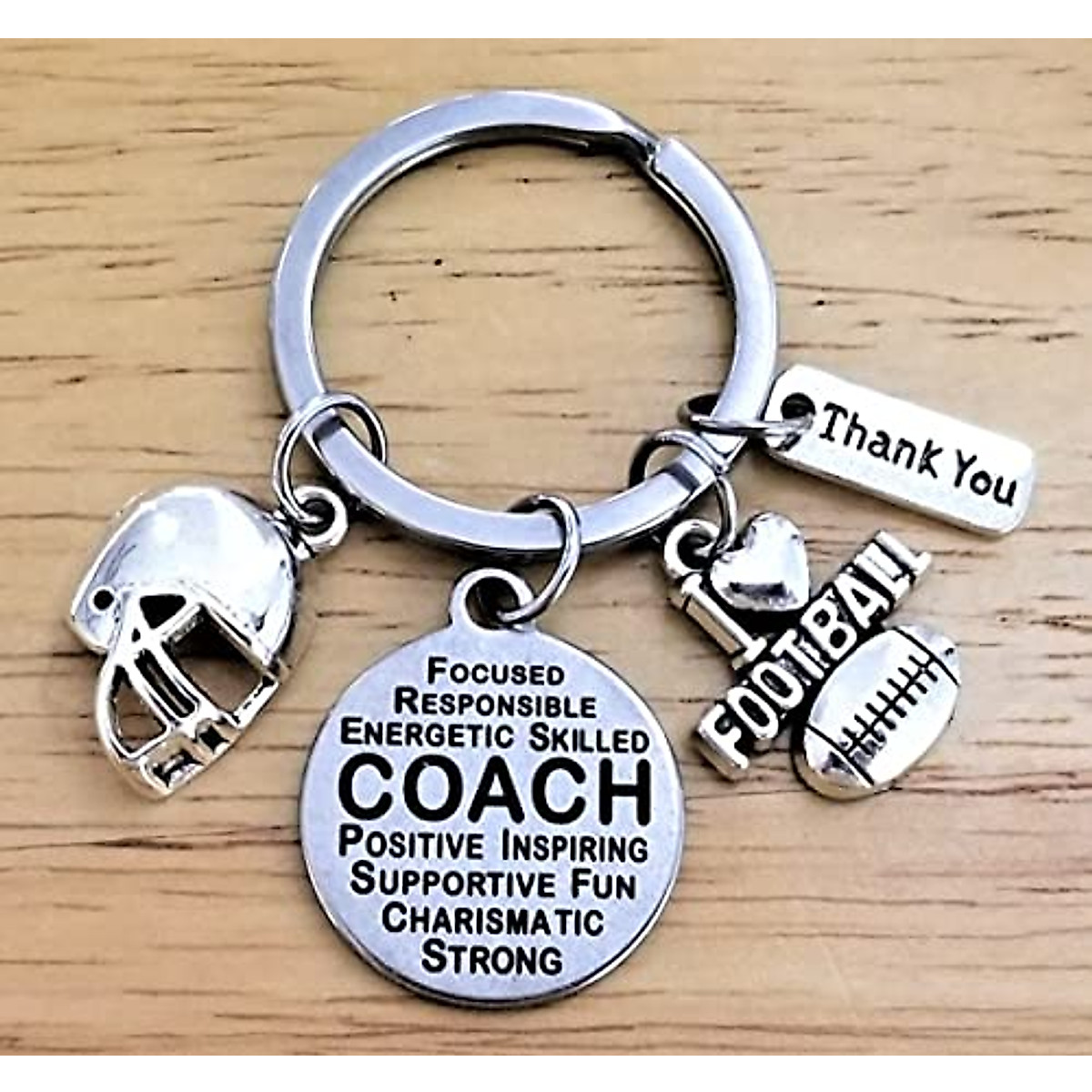 Kit's Kiss Football Coach Keychain Football Coach Gift Football Keychain Football Player Football Lover I Love Football Football Helmet Key Ring Football Gift