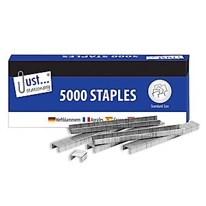 Just Stationery No26 Staples in CDU (Box of 5000)
