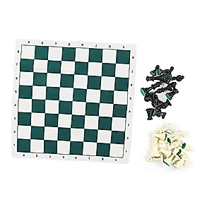 SPYMINNPOO Portable Travel Chess Game Set Game Roll Up Chess Board Set Educational Toys for Kids and Adults 3 Sizes(Wang Gao 95MM)