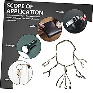 Abaodam 5pcs Collar Cellphone case Holder Whistles Wrist Braided Strap Whistle Hanging Rope Cell Phone Stand Holder Phone Holder Stand Wrist Key Holder Hanging Rope for Hiking Pala