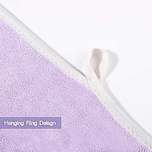 BOBOR 3-Pack 14 x 29 Inch Gym Towels for Women Sweat, Workout Sweat Towel for Men Gym, Super Absorbent, Fast Drying Fitness Exercise Towels for Sweat, Soft Microfiber (Purple 3 Pack, 14" x 29")