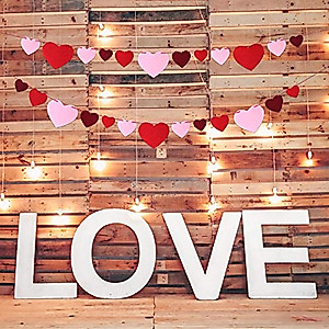 Felt Heart Banner Garland No DIY for Valentine Day Decoration Wedding Party Classroom Decoration
