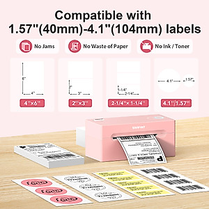 SWIFINT Thermal Shipping Label Printer with 4"x6" Direct Thermal Shipping Labels,500 pcs, Compatibel with Android, iPhone and Windows, Widely Used for Amazon, Ebay, Shopify