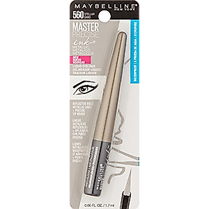 Maybelline New York Master Precise Ink Metallic Liquid Liner, Stellar Sand, 0.06 Fluid Ounce