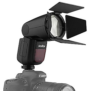 Godox V1-C Round Head Camera Flash Speedlite, 2.4G X Wireless HSS 76Ws Speedlight Flash for Canon 6D 7D 50D 60D 500D 550D 600D 650D 1000D 1100D 1DX 580EX II 5D Mark II III