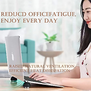 Laptop Cooling Pad,Portable Magnetic Laptop Cooling Stand Laptop Computer Small Invisible Cooler Ball (Dark Grey)