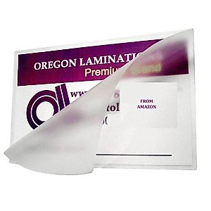 Oregon Lamination Hot Laminating Pouches Letter (Pack of 100) 3 Mil 9 x 11-1/2-inch Matte/Matte