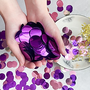 Champagne Confetti 5000 Pieces 1 Inch Table Confetti Glitter Dots for Wedding Baby Shower Birthday Party Table Decorations(1.76 OZ)