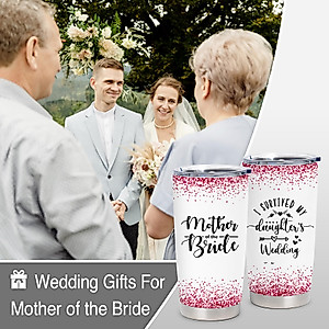 Mother of The Bride Gifts, Wedding Party Gifts for Bride's Mother from Daughter, Bridal Shower Gift for Bride's Mother, Engagement Gifts for Mother of The Bride, Mom of The Bride 20 oz Tumbler