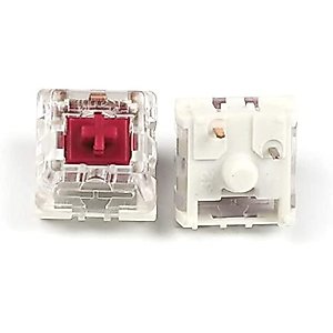 yue Novelkeys Cream Kailh MX SMD 5 Pin RGB Switches for Backlit Mechanical Gaming Keyboard (10 pcs, Pro Burgundy)