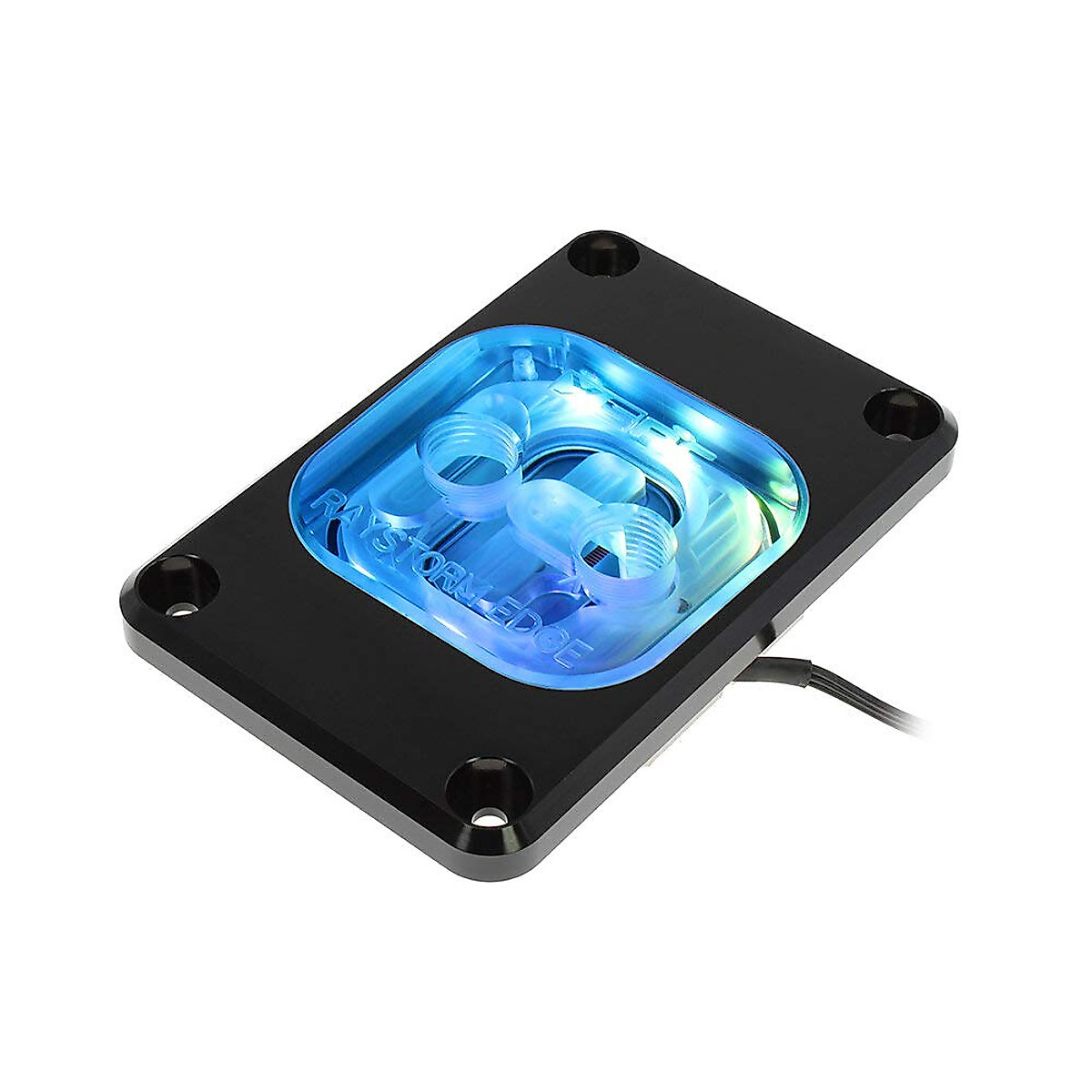 XSPC RayStorm Edge CPU Water Block, AMD/AM4/AM5, Addessable RGB, Black