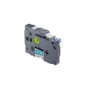 IDIK 1PK White on Blue Standard Laminated Label Tape Compatible for Brother P-Touch TZe-515 TZ515 TZe515(6mm x 8m)